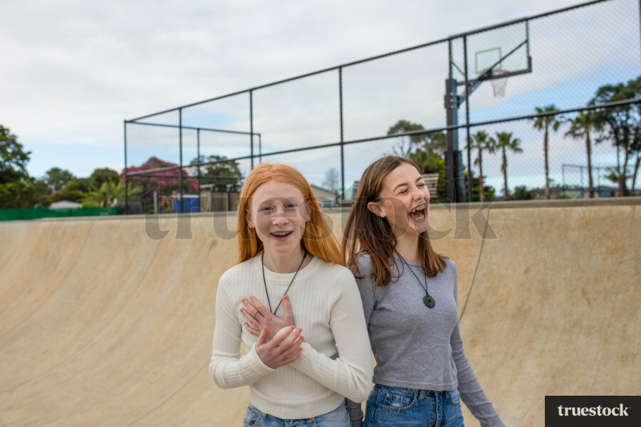 Teen Girls in Skate Park by Northland Photography - Laura Evans - Truestock