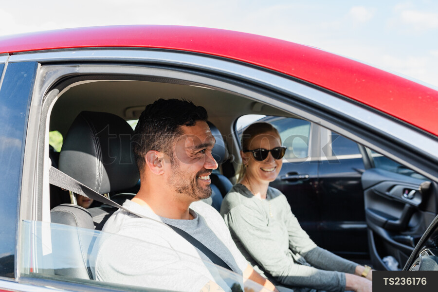 Family in Car by Irene Maton - Truestock