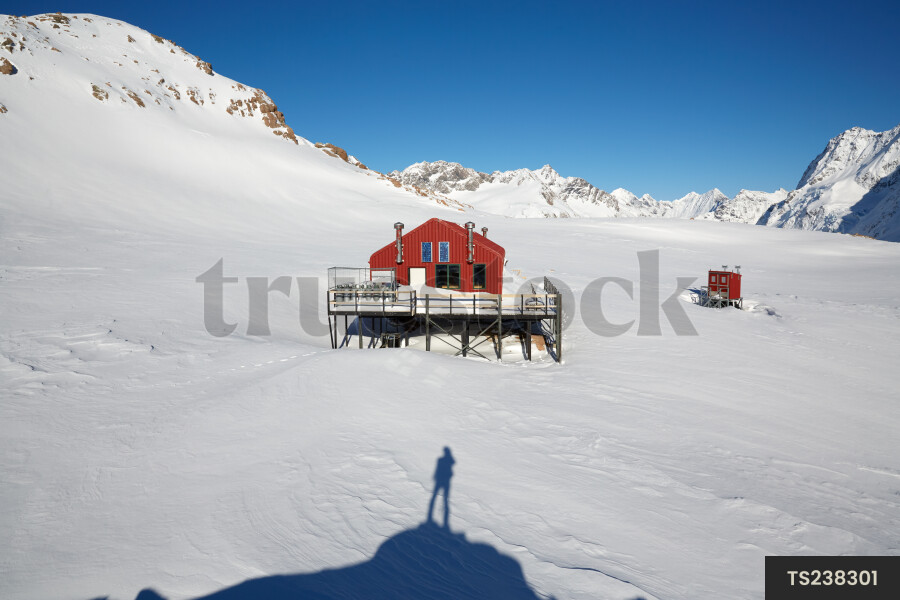 Mueller Hut on Aoraki / Mount Cook by Matt Crawford - Truestock