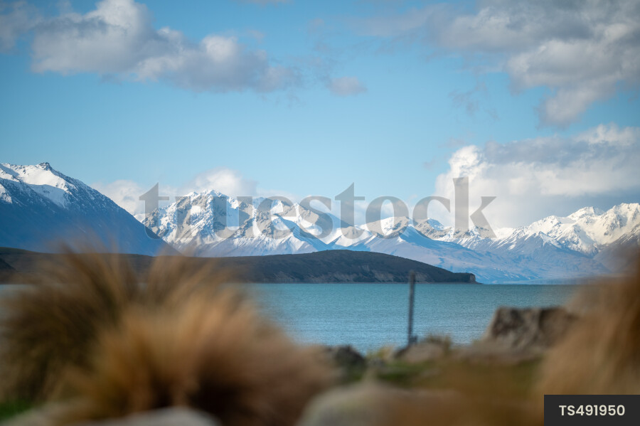 TS491950 Lake Tekapo and mountain by James Stonley - Truestock