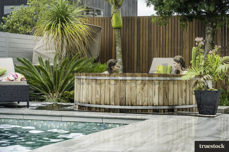 Girls in the Jacuzzi by Jay Drew - Truestock